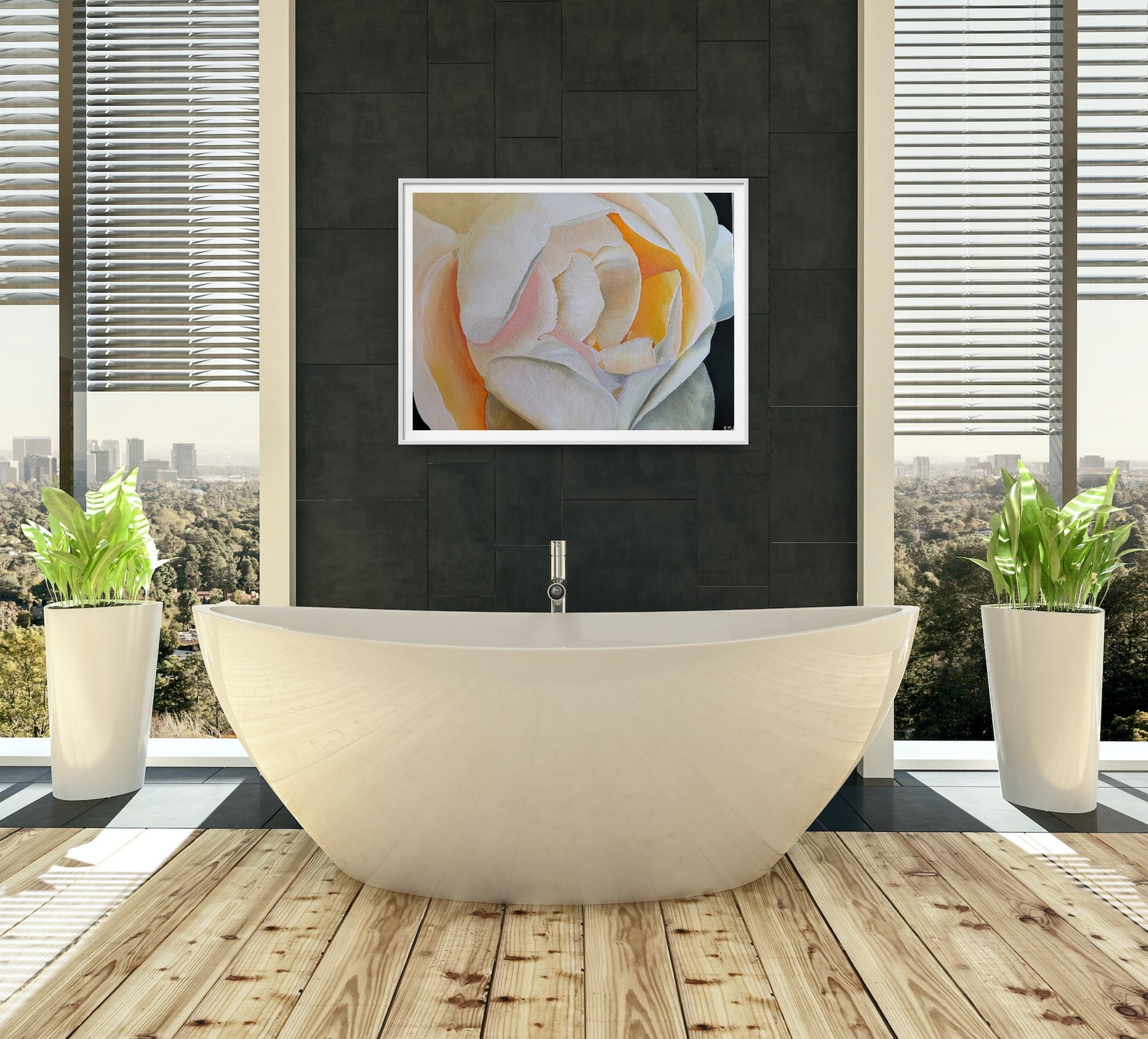 Rose in Amsterdam, 60x80cm – Sylvia Eder Art